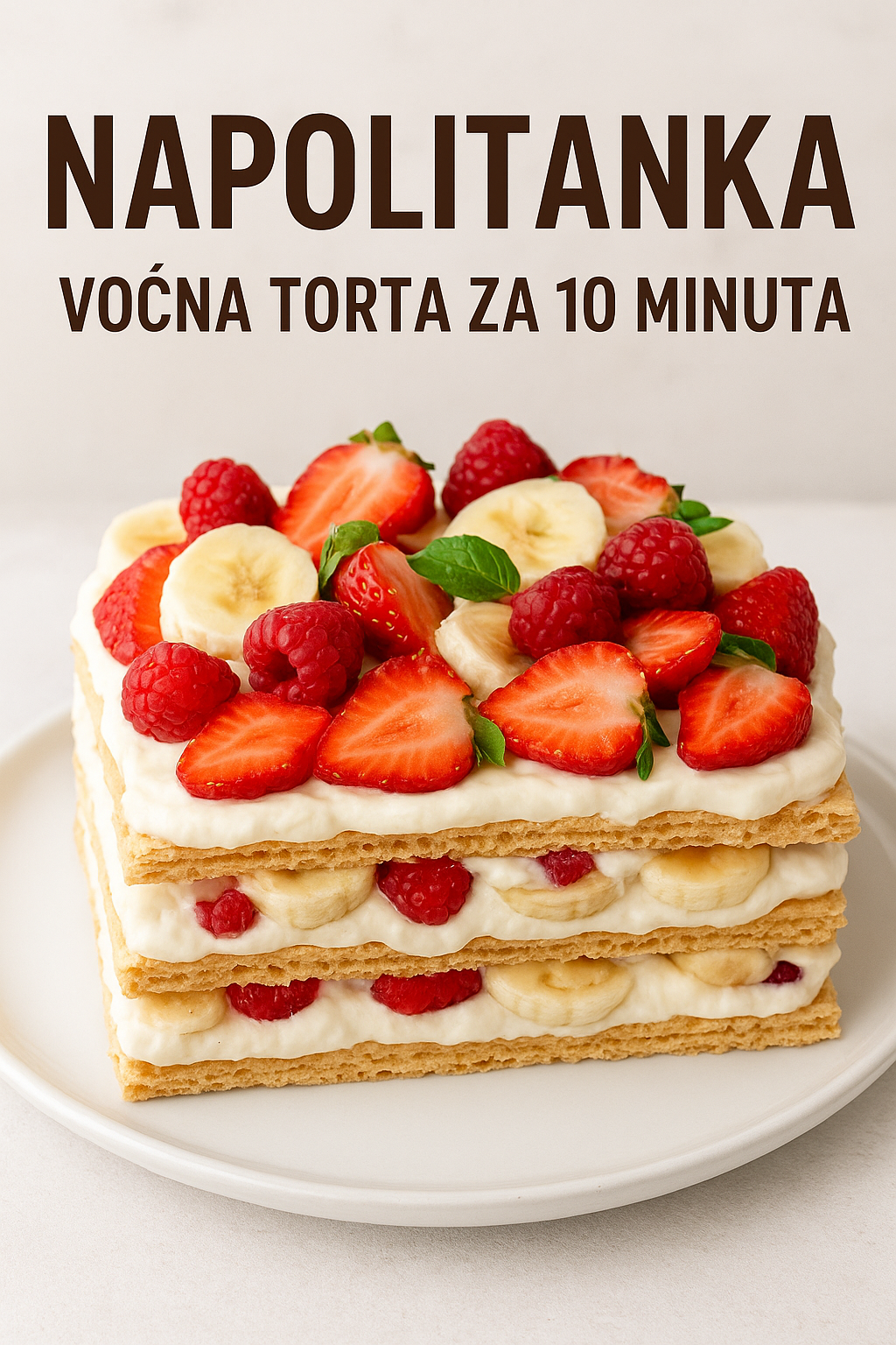 Napolitanka: Voćna Torta za 10 Minuta - sofra-recepti.com