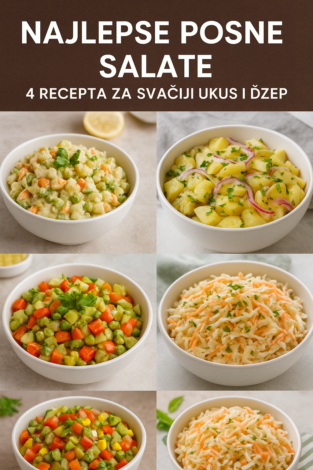 Najlepše posne salate – 4 recepta za svačiji ukus i džep - sofra ...