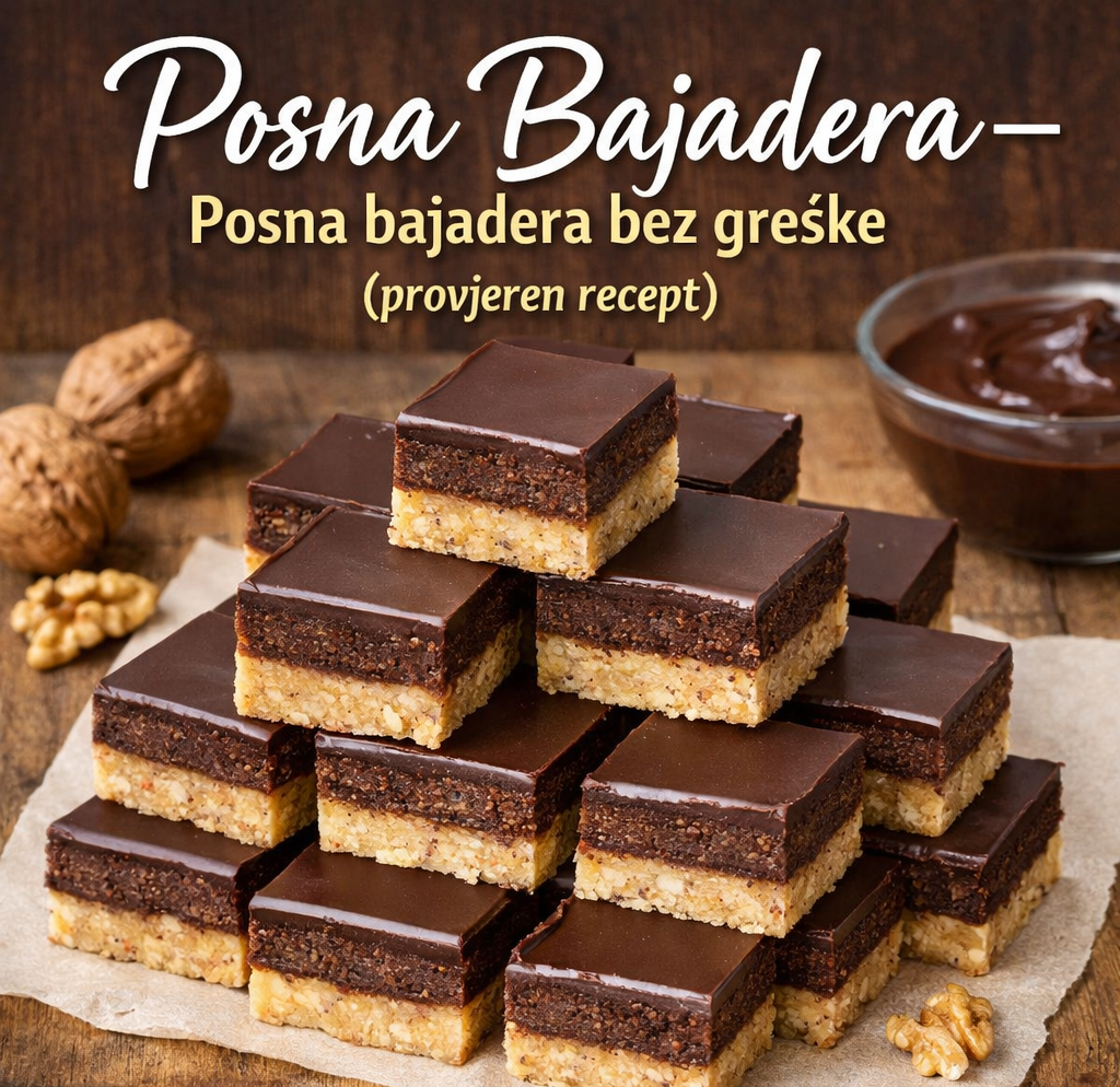 POSNA BAJADERA – Posna bajadera bez greške (provjeren recept) - sofra ...